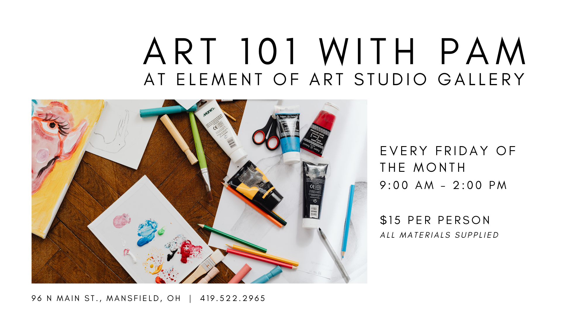 Art 101 with Pam - Element of Art Studio